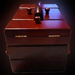 Singer | Storage & Organization | Vintage Singer Expandable Wooden ...